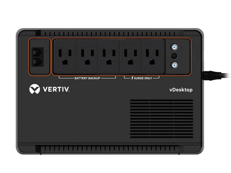 Vertiv™ Desktop UPS, 600VA (VDSK600LV) | Weber & Associates, Inc