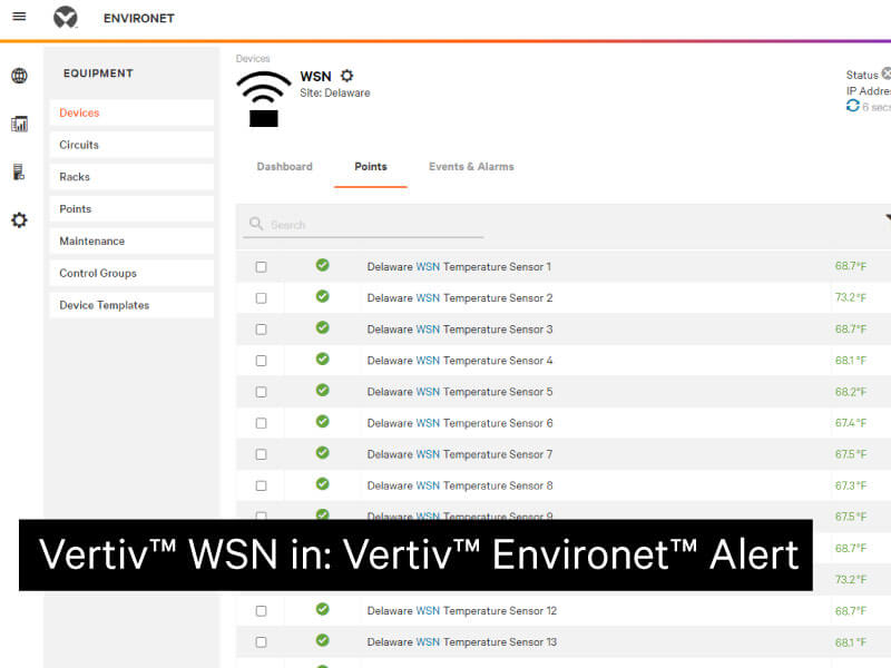 Vertiv Wireless Sensor Network (WSN) for Data Center Monitoring | Weber ...